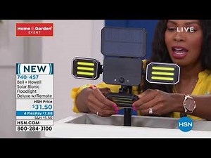 Bell + Howell Solar Bionic Floodlight Deluxe with Remote