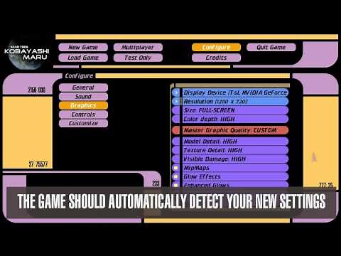 Star Trek: Bridge Commander - How to change resolution to widescreen
