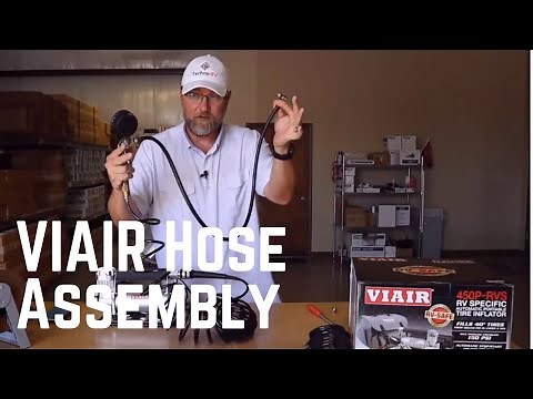 Connecting the Hoses on a VIAIR 400P-RVS and the VIAIR 450P-RVS