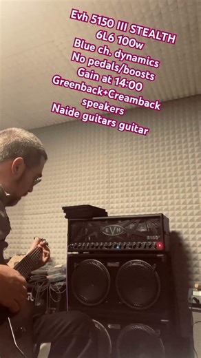 EVH 5150 III STEALTH 6L6 100w-blue ch. dynamjcs-no pedals/boosts