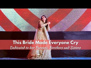 Bride's Emotional Surprise Performance Which Made Everyone Cry | Bride Solo Sangeet Dance #sangeet