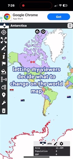 letting my veiwers decide the world map #geography #vote #earth #country