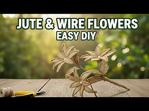 How to Make Flowers with Jute Rope | Beginner Friendly Jute Craft Idea #recycledart #viralvideo #diy
