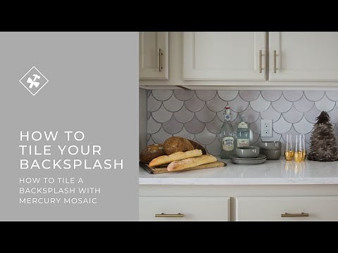 How to Tile a Backsplash using Moroccan Fish Scale Tiles