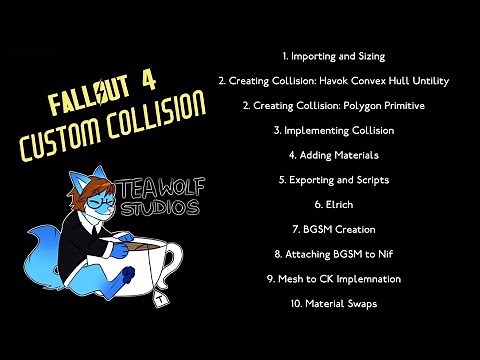 Fallout 4 Custom Collision Tutorial with Menu (From Max to CK)