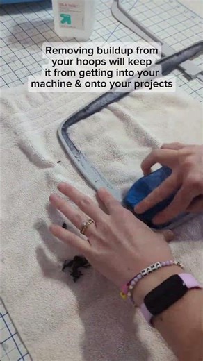 Clean your Embroidery Machine Hoops! #embroiderybusiness