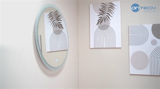 Touchless Mirror Lighting Demo – Powered by Ontech CEMF® Technology