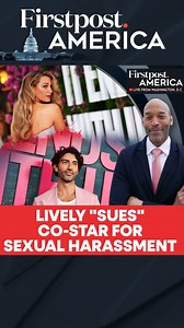 #FirstpostAmerica: Blake Lively "Sues" Co-star Justin Baldoni Over Sexual Harassment Actor Blake Lively has filed a legal complaint against "It Ends With Us" director and co-star Justin Baldoni, accusing him of sexual harassment and orchestrating a smear campaign to damage her reputation. The complaint alleges a toxic work environment, including improvised intimate scenes, uninvited access to her trailer, and inappropriate behaviour on set. | Firstpost | Facebook