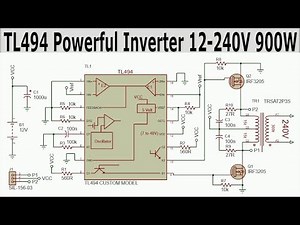 TL494 INVERTER CIRCUIT COMPLETE TUTORIAL 12-240V 900W