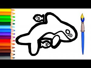 How To Draw A Orca Whale | Easy Step By Step