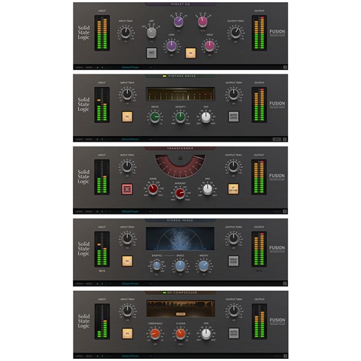 Fusion Bundle by Solid State Logic (SSL) - Saturation Plugin VST VST3 Audio Unit AAX