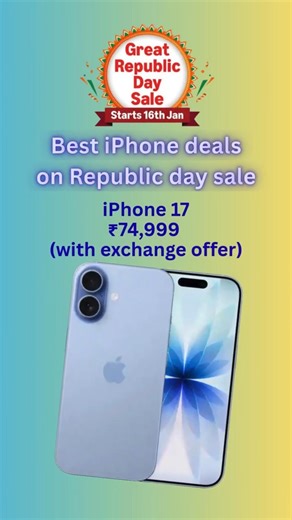iphone 17 flipkart republic day sale 2026 | iphone 17amazon republic day sale 2026