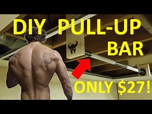 DIY Home Made Inexpensive Basement Pull-Up Bar (Home Gym)