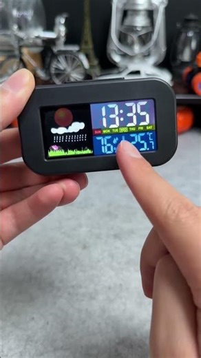 "Small clock, big features ⏰✨" #KMJB #MiniAlarmClock