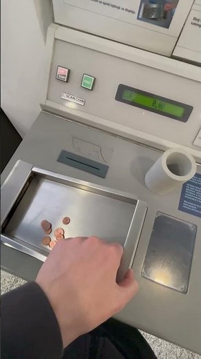 How to use coin machine in bank