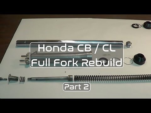 Honda CB Fork Rebuild pt2: Dissembly on Bench Method