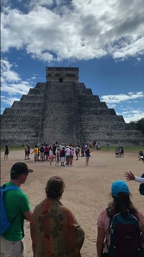 Famous Clapping Quetzal bird call at Chichen Itza. Marvel of Yucatan Mexico. #shorts #chichenitza