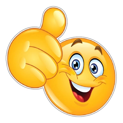 Smiley Face Emoji Thumbs up Happy Emotion Encouraging Expression Cute Digital Connection Vinyl Sticker Decal for Laptop, Car Bumper, Helmet - Etsy