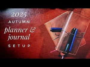 Everyday Carry Traveler's Notebook, Planner, and A5 Journal Setup For Fall