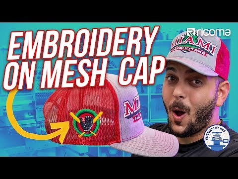 EMBROIDERY on MESH | How to Embroider Mesh Caps | (EMB Hub Ep131)