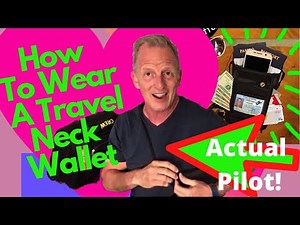 How To Wear A Travel Neck Wallet By 80 Days On Amazon | Secret Tips from an Airline Pilot