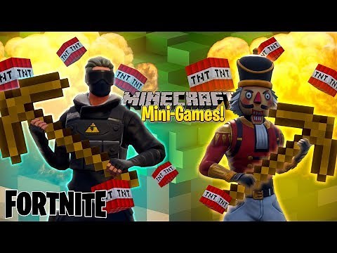 Fortnite - MINECRAFT MINI-GAMES IN FORTNITE CREATIVE!