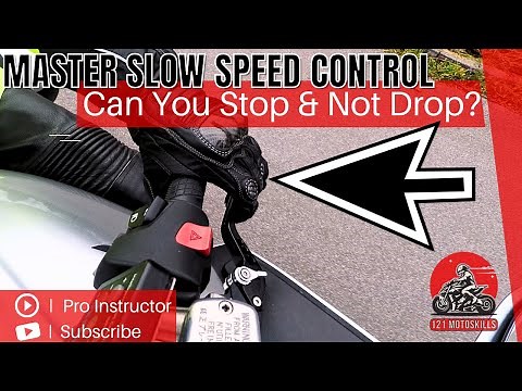 A Great Motorcycle Exercise To Master Slow Speed | STOP AND DON'T DROP!
