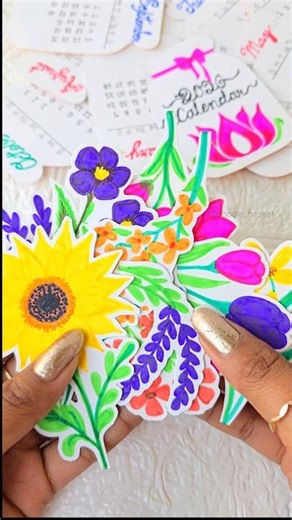 Easy blooming calendar #shorts #diy #viralshorts #blooming #decor #art #craft