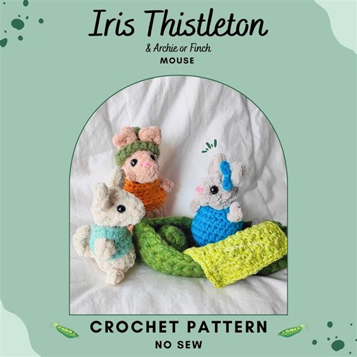 Mouse PDF Crochet Pattern - No Sew Amigurumi - English US Crochet Terms - Etsy Australia