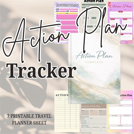 Action Plan Printable | Goal Setting - Productivity Planner | PDF & PNG Instant Download - Etsy UK