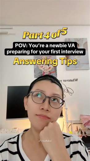 Part 4 of 5: Interview Answering Tips for Beginner VAs 💬 Clients love confidence … not perfection. ✨ So even if you’re still learning, show them your willingness to grow and deliver quality results. 👩‍💻 . . . #interviewtips #onlinejobs #wfhjobs #virtualassistant #onlinejobsworkfromhome | VA sa Bukid