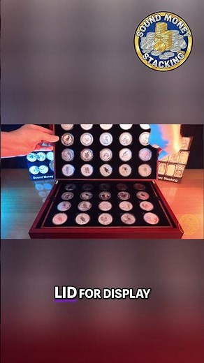 Display You Silver Bullion Coins In These Gorgeous Coinboxes #silver #silverstacking #coincollecting