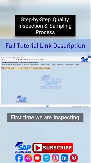 Step-by-Step Quality Inspection and Sampling Process | SAP QM Batch Management | Free SAP Tutorial