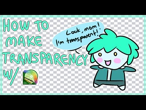 How to make an image transparent with Paint tool Sai