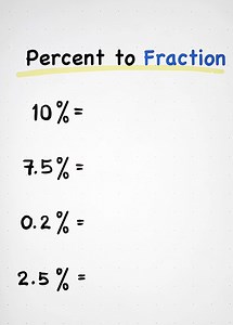 Converting Percent to Fraction 😊💯 #math #mathtutor #TeacherGon | Ako si Teacher Gon