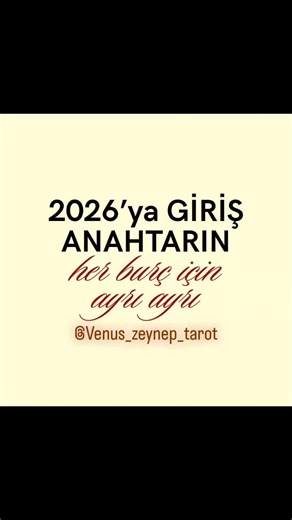 Tarot Kartlarıyla 2026 için Kendi Anahtarını Bul