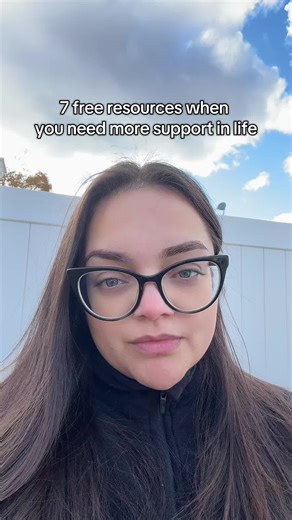 7 free resources when you need more support in life: hotlines for support, audio books &streaming, health resources, legal aid, spending tracking, food bank locator, and free items.