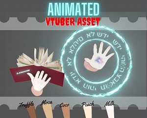 Animated magical vtuber asset, vtuber hands Asset for vts, Twitch Redeem【VTuber素材】小物を持つ手, アニメーション Vtuber アセット - messiahpixels - BOOTH