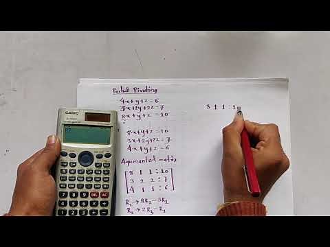 Linear equation problem Part 3: Gauss Elimination (Partial Pivoting)