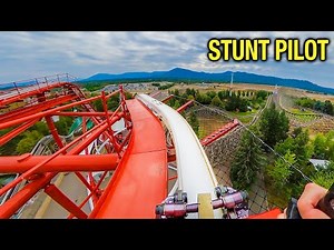 STUNT PILOT Roller Coaster, Front Seat POV - Silverwood, Idaho