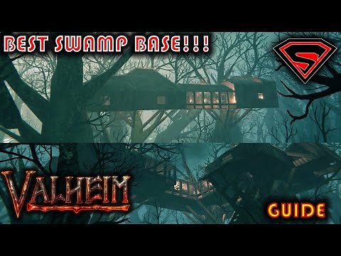 VALHEIM SWAMP BIOME BASE BUILD GUIDE - THE BEST AND RAID PROOF SWAMP BASE!!!