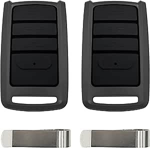 O3T-BX Compatible with Overhead Door IntelliCode/CodeDodger, Replacement for OM3T, O3T-A, 37219R, GIT-1, GIT-2, OCDTR-3, GIT-3, 3 Buttons Wireless Remote, 315/390MHz, 2 Pack, 5Years Warranty