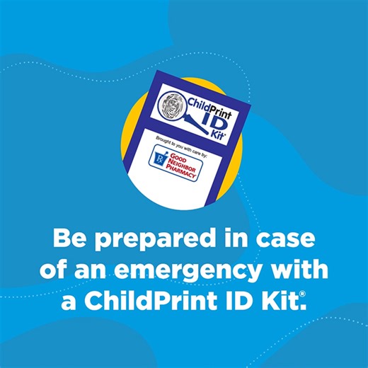 Stop by your local Good Neighbor Pharmacy to grab a FREE ChildPrint ID Kit! This kit is a must-have for parents, providing a detailed record of your child's personal and medical information to stay prepared in case of an emergency. Find a participating pharmacy near you: https://bit.ly/4osah7G | Good Neighbor Pharmacy | Facebook