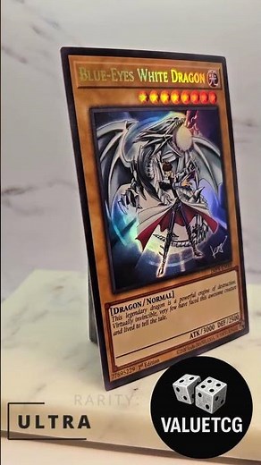Blue-Eyes White Dragon (TCG Version: JMPR-JP001) - Secret / Ultra Rare - Orica / Proxy #yugiohcards