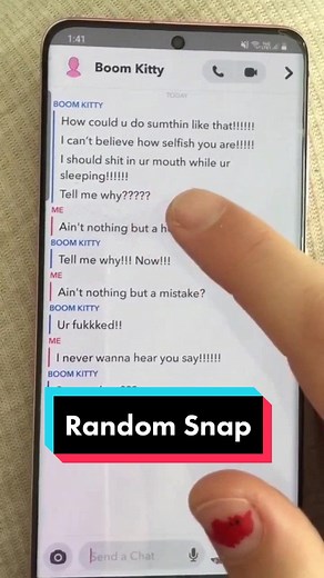 The audacity 🤣 #RandomSnapChats #BackstreetsBack #RandomSnaps #SnapChatConvo #ReadThis