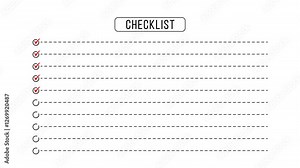 To do checklists Animation. Red check list document, paper check list and to do list with checkboxes, concept of survey, online quiz, completed things or done test. Notes writing task checkmark done.