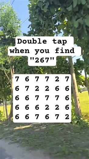 Observation Visual Test: 5 Seconds For You To Spot 267. Try Your Skills! #search #puzzle #shorts