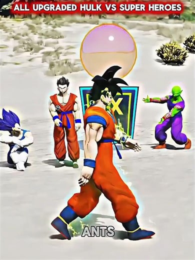 ALL UPGRADED HULK VS SUPER HEROES - WHO IS THE STRONGEST | #Shorts | #GTA5 | #Anime | #Marvel #goku