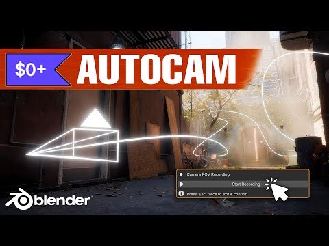 AutoCam – FREE Blender Addon for Smooth Camera Animation!
