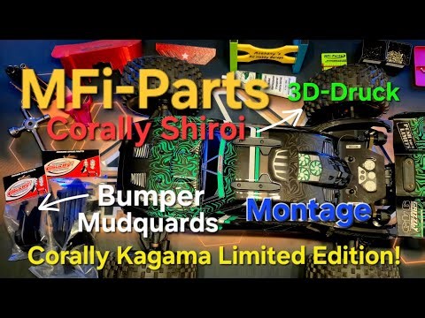 Shiroi Bumper - Mudguards Montage am Corally Kagama Limited Edition - 3D-DRUCK MFi-Parts!